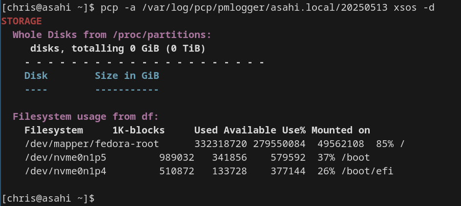 Fast system overviews with PCP xsos on Red Hat Enterprise Linux
